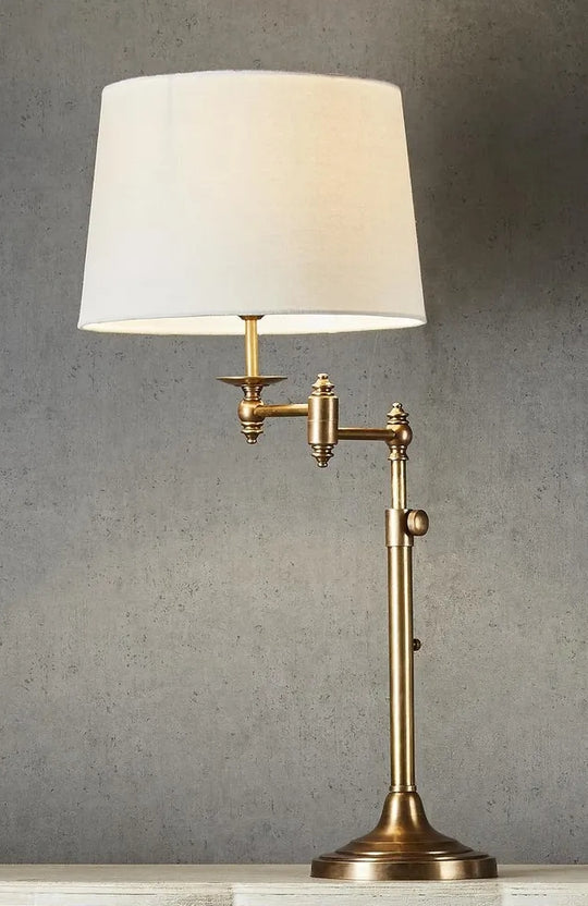 Kent Lamp in Antique Brass – Rustic Charm Interiors