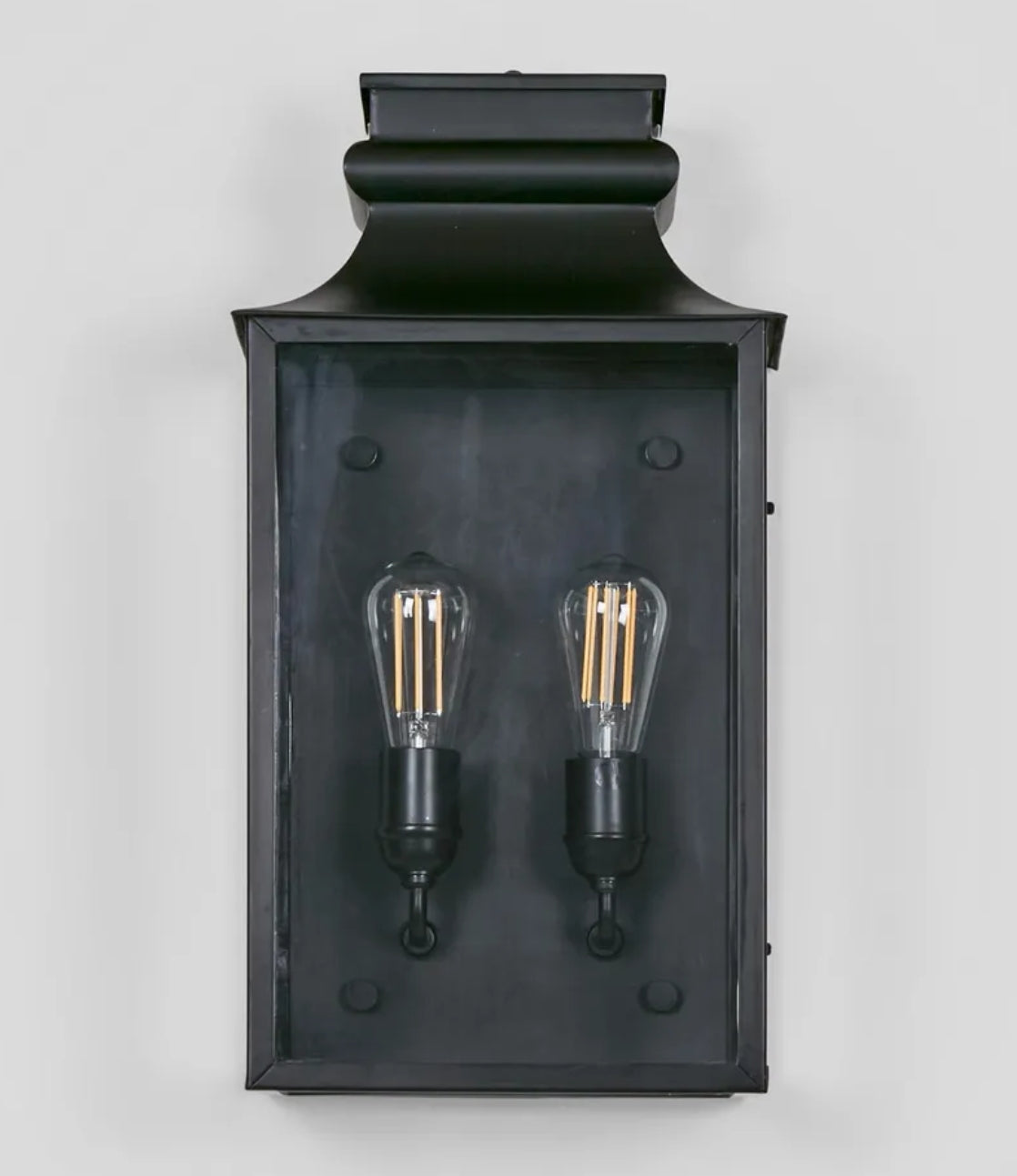 Dunmore Outdoor Wall Light in Black | Rustic Charm Interiors
