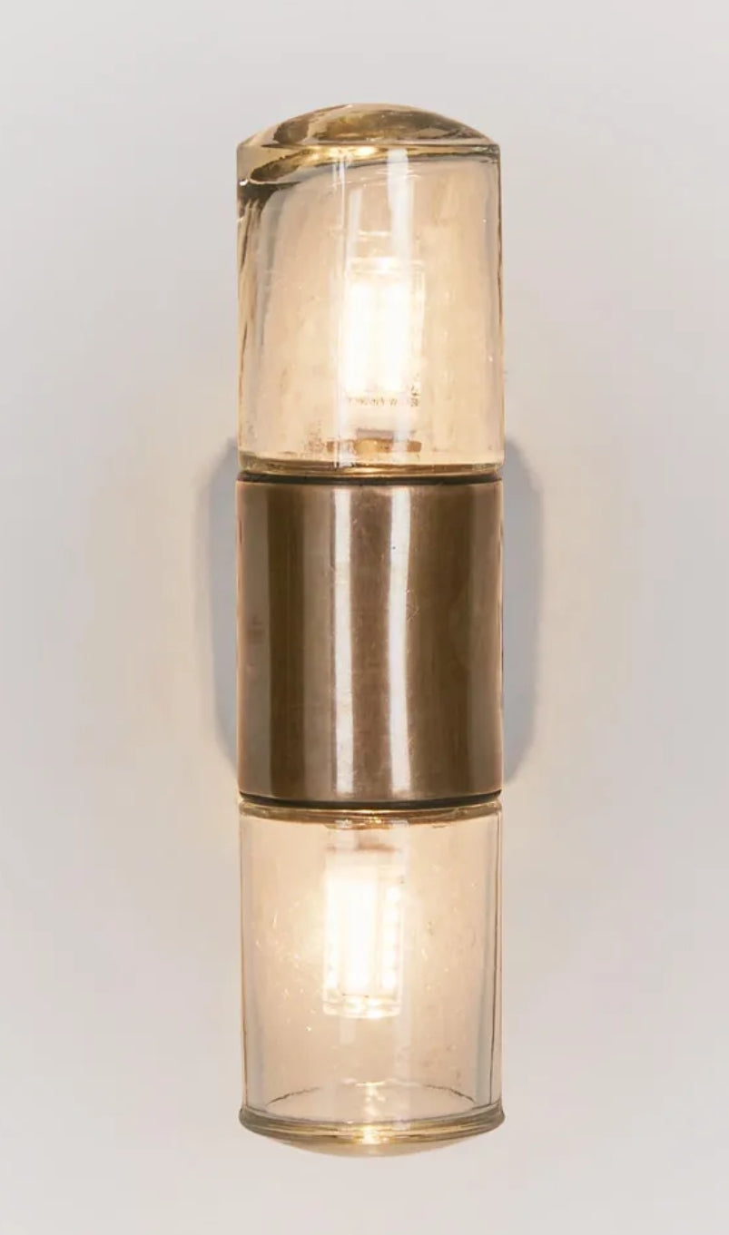 Clover Outdoor Wall Light in Brass | Rustic Charm Interiors