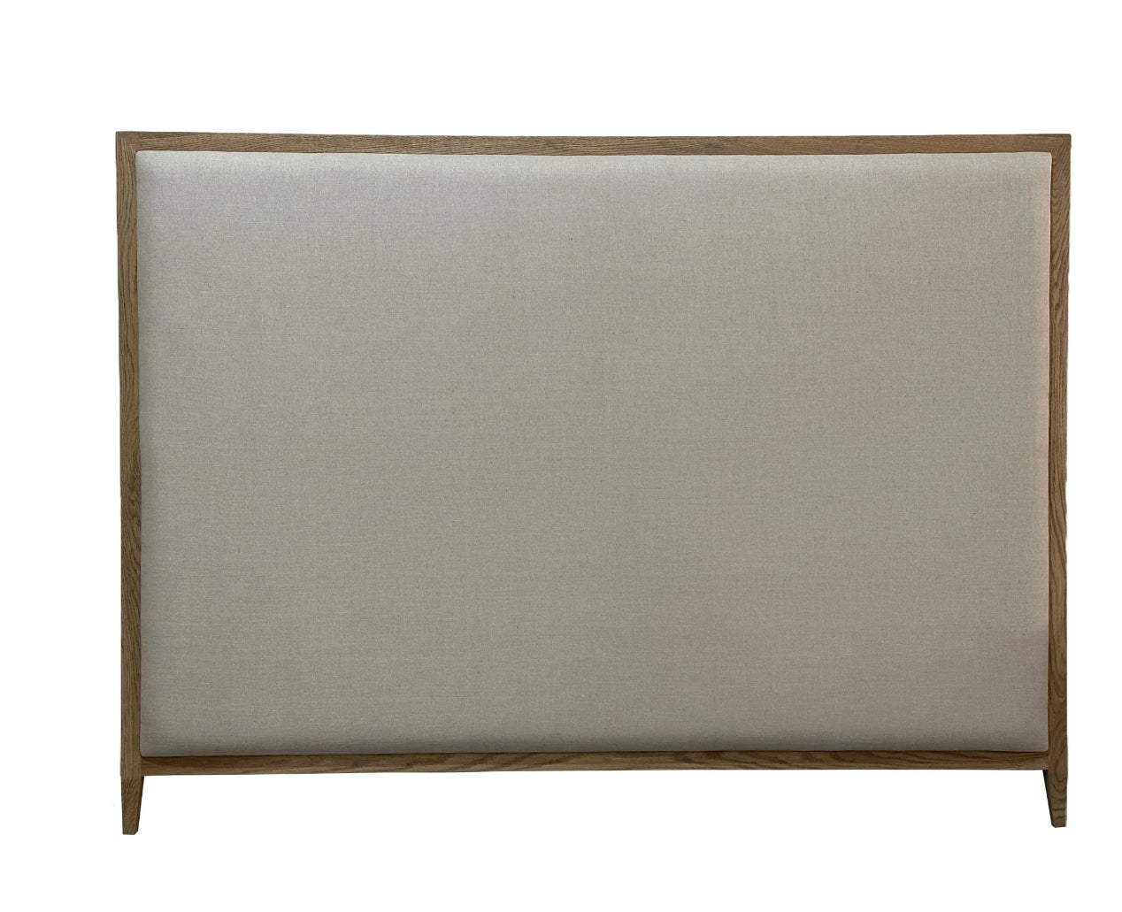 Linen and Oak Bedhead in Natural | Rustic Charm Interiors